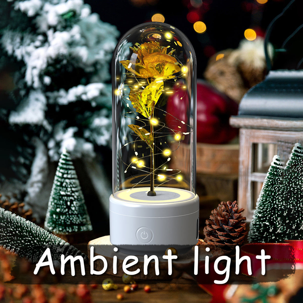 Enchanting Rose Speaker with LED Light – VersaMart